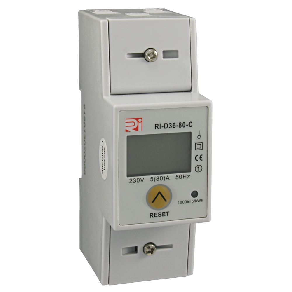 Rayleigh Instruments RI-D36-80-C 80A Single Phase Kilowatt Hour Meter ... Rayleigh Instruments RI-D36-80-C 80A Single Phase Kilowatt Hour Meter ...