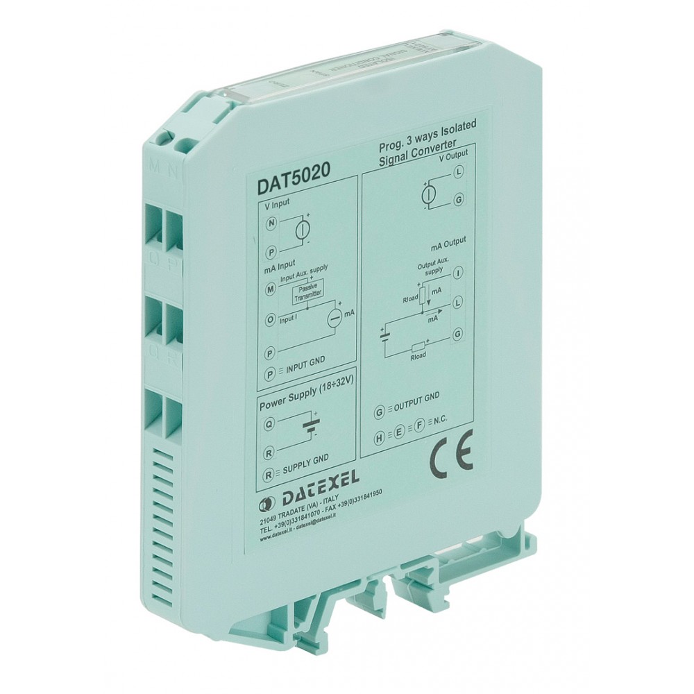 Datexel DAT 5020 3 Ways Isolated Programmable Signal Converter | Rayleigh Instruments