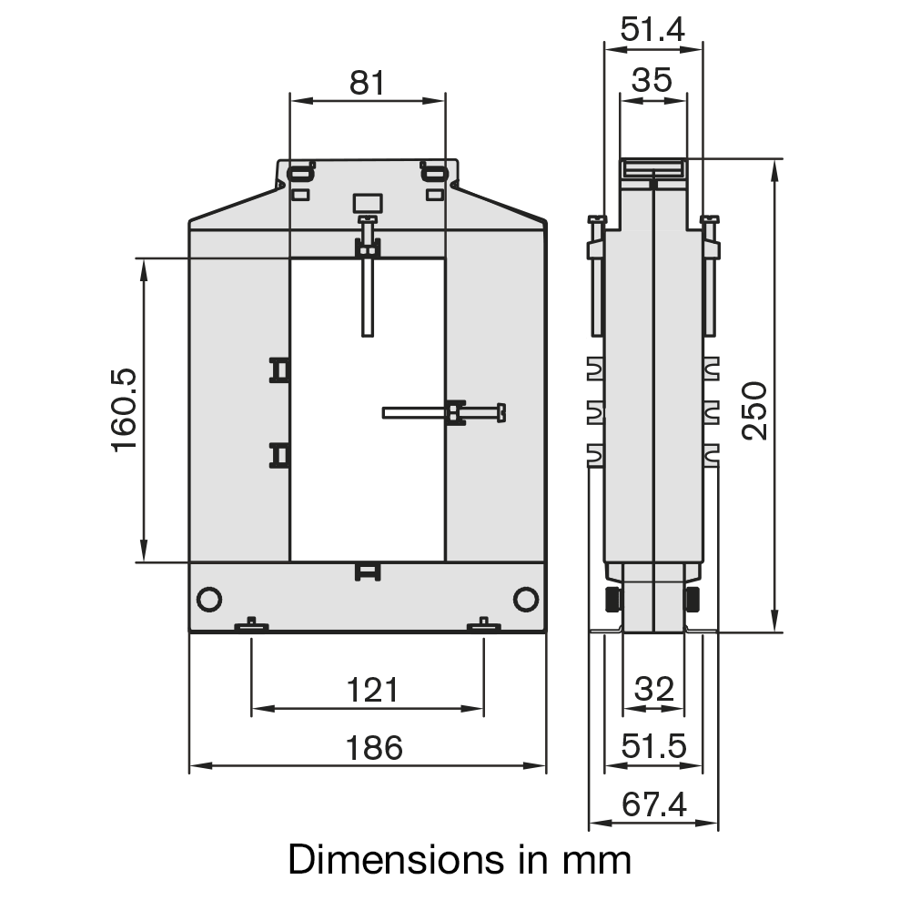 Rayleigh Instruments Dbp816 Single Phase Split Core Current Transformer
