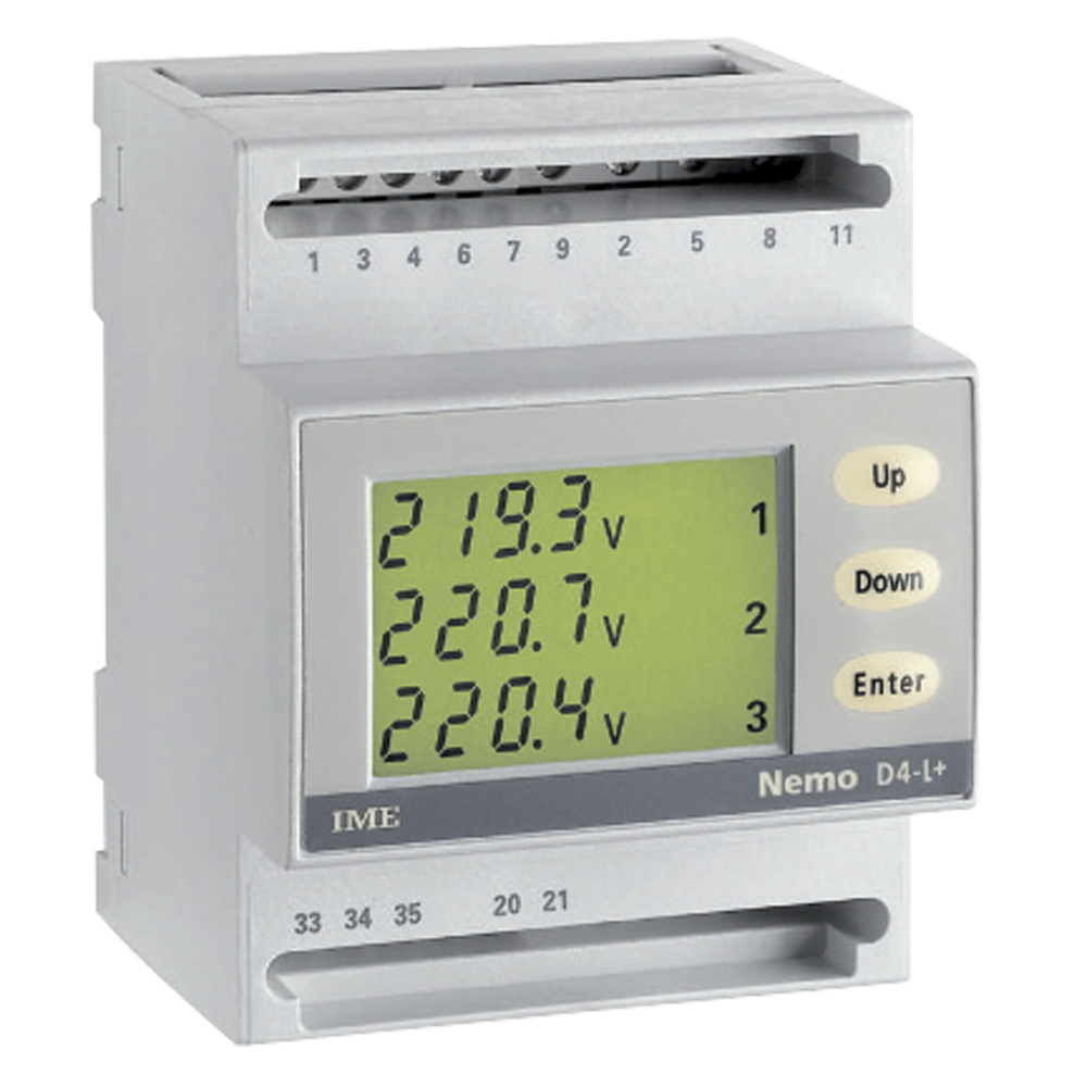 IME Nemo D4-L+ Din Rail Single Phase & Three Phase Network Multifunction Meter | Rayleigh ...