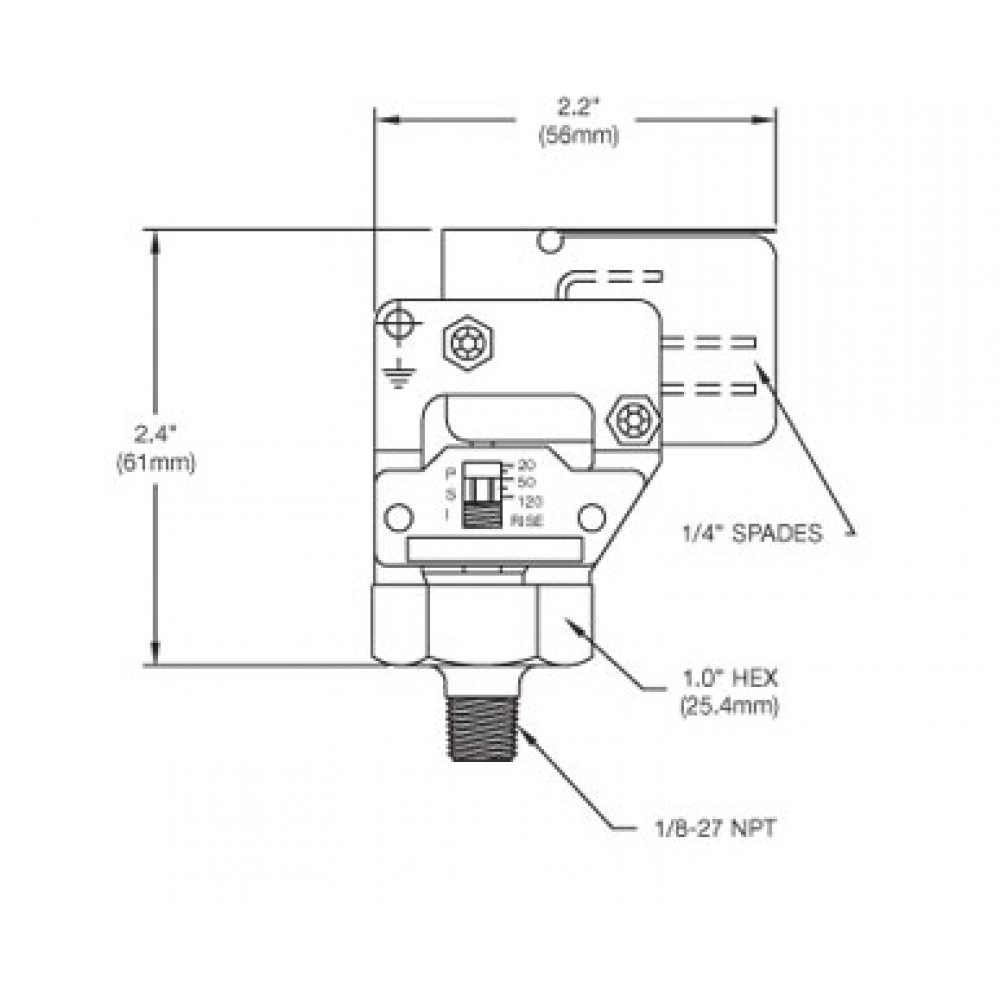 Nason XM High Pressure Switch – 1.3 to 275bar (4000psi) | Rayleigh ...
