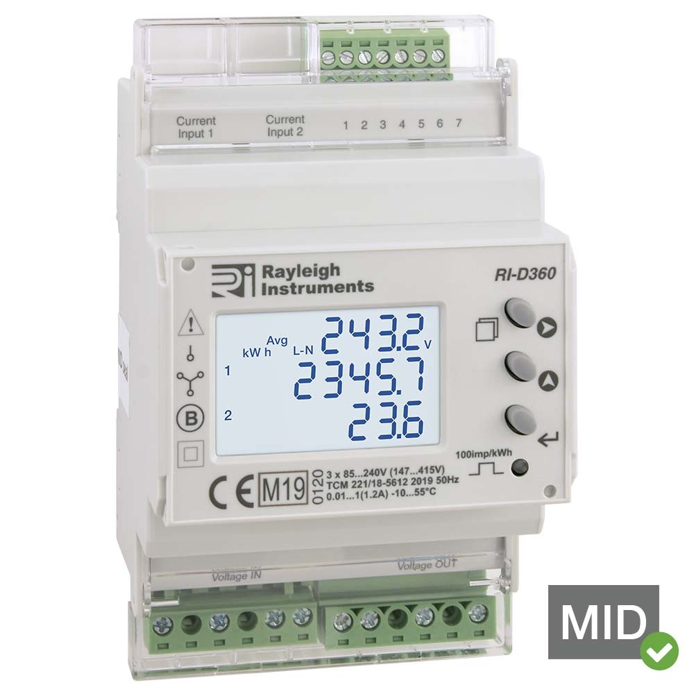 Rayleigh Instruments RI-D360 easywire Split Load Meter - MID Certified ...