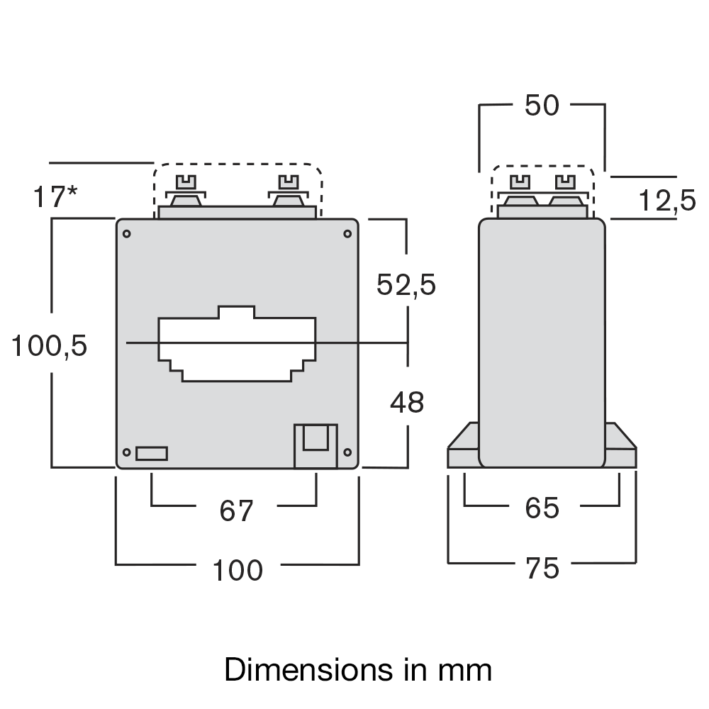 IME TASH TAS63 Single Phase Solid Core Measuring Current Transformer ...
