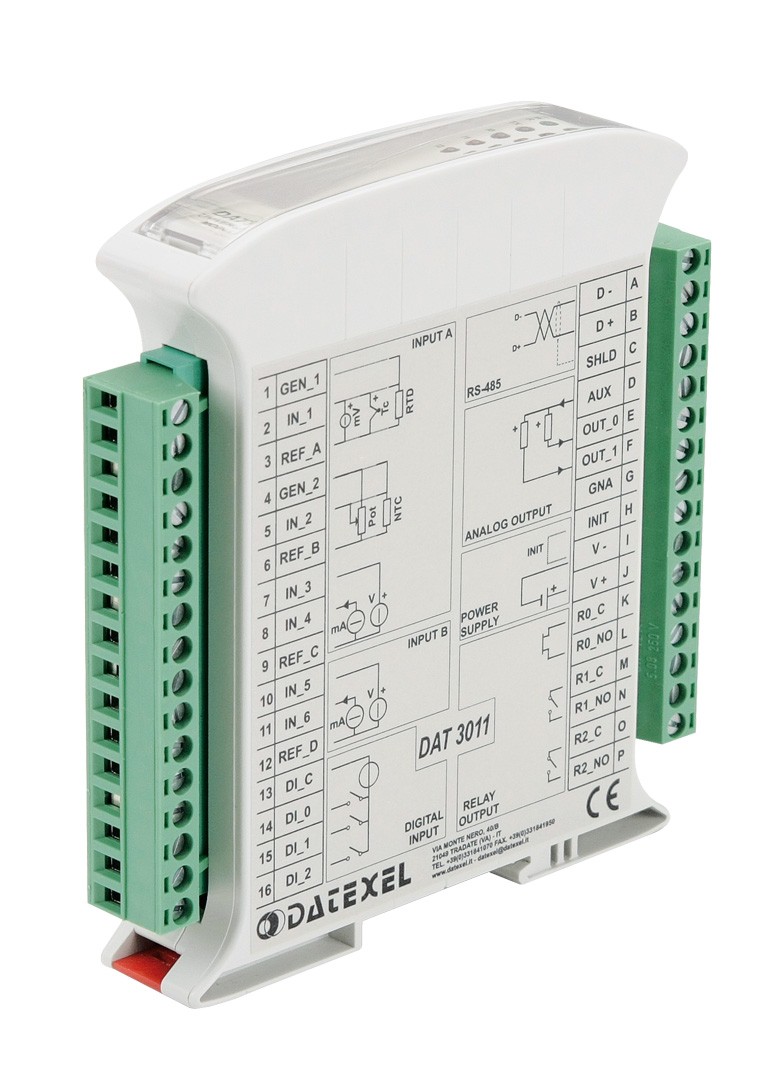 Datexel DAT 3011 Remote I/O Module Universal I/O on RS-485 Network | Rayleigh Instruments