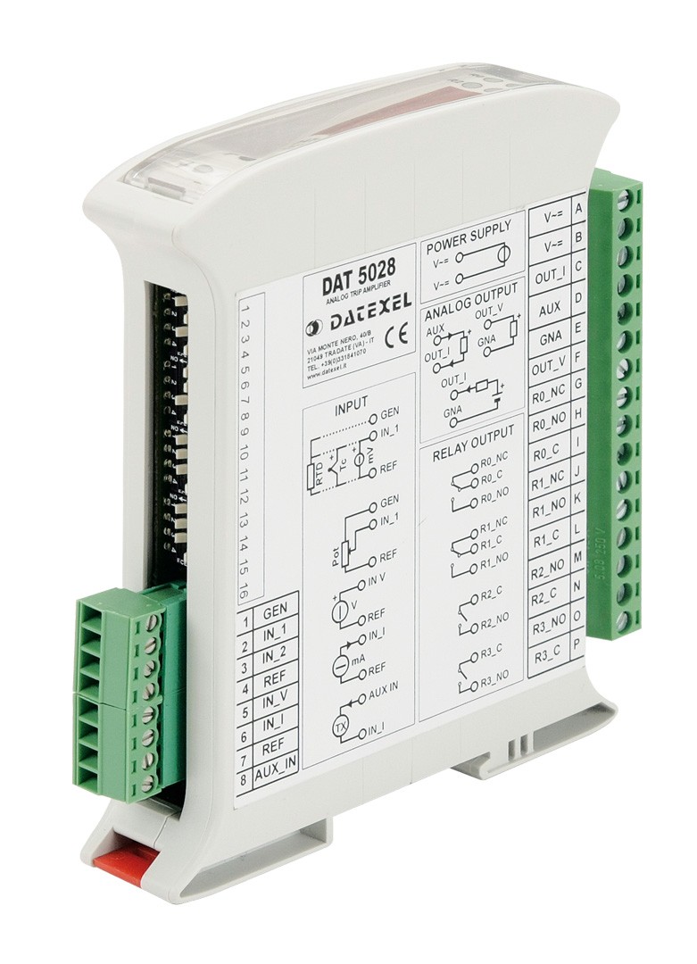 Datexel DAT 5028- 2 Universal Analog Input Configurable Trip Amplifier ...