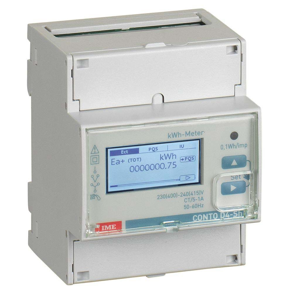 IME Conto D4-Sh Class 1 Single Phase & Three Phase Network kWh Meter - CT Connected | Rayleigh ...
