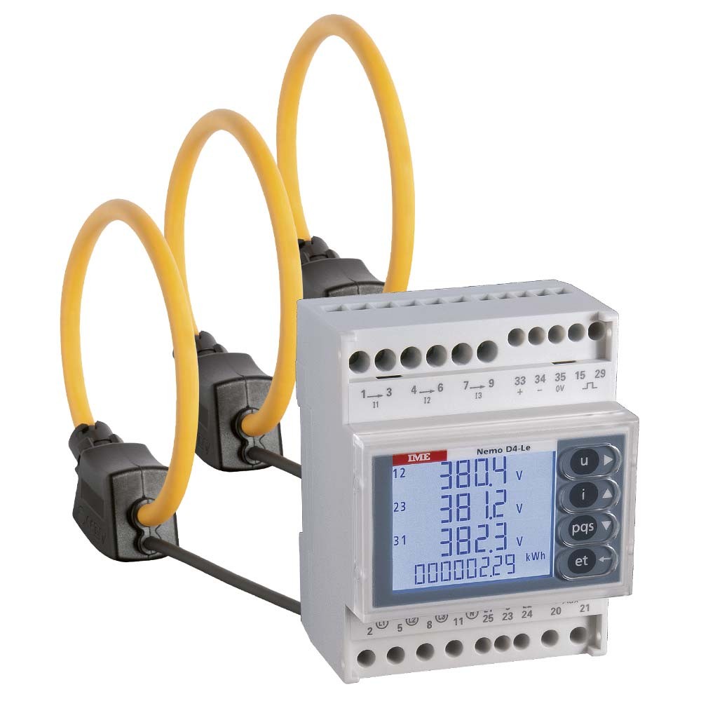 IME Nemo D4-Le (Rogowski Kit) DIN Rail Mounted Three Phase Network ...