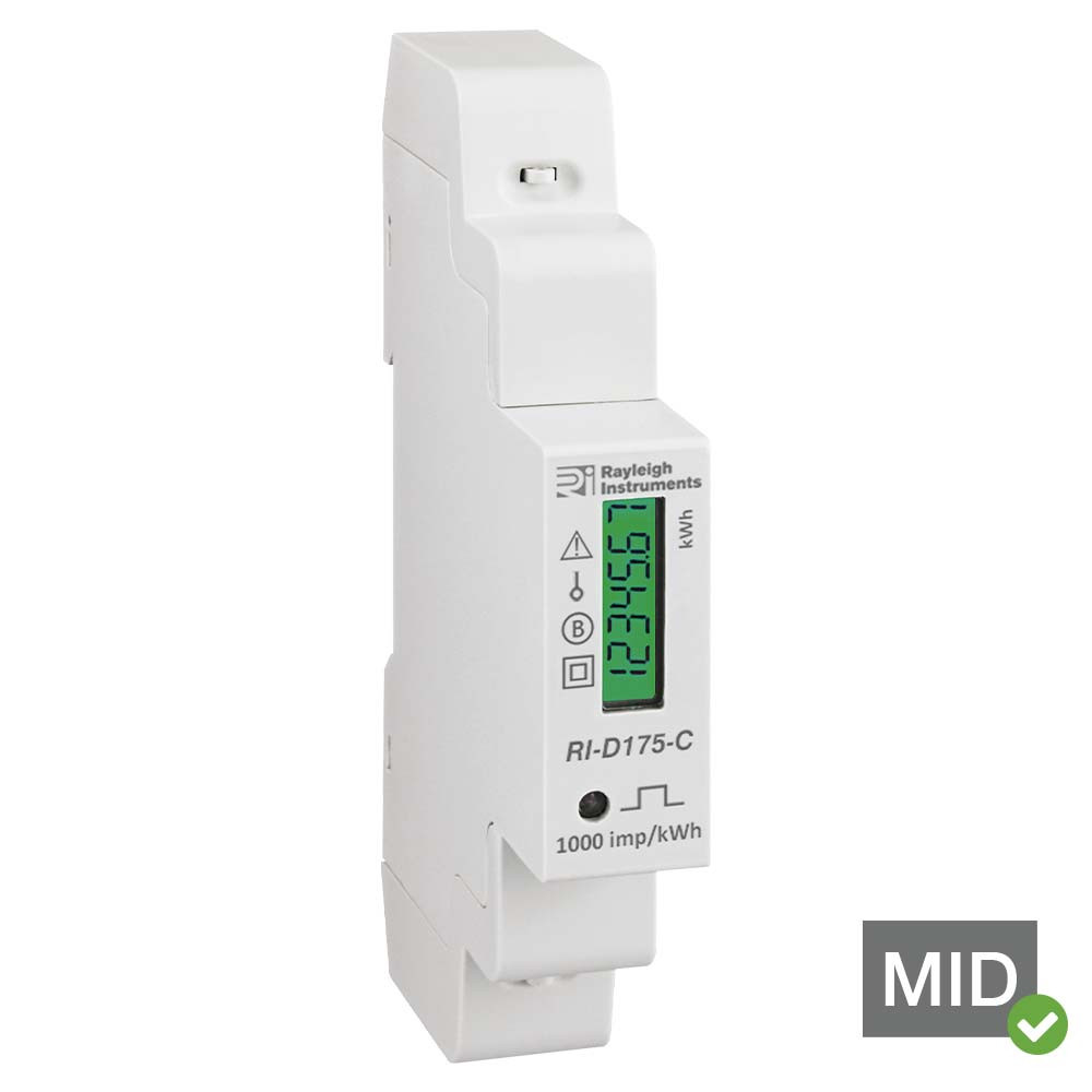 Rayleigh Instruments RI-D175 Single Phase Energy Meter - MID Certified ...