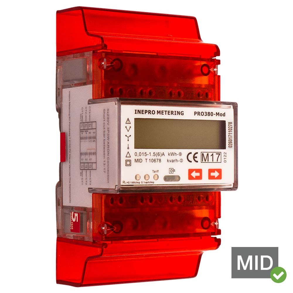 Inepro PRO380-MOD-CT MID Certified Dual Tariff Single and Three Phase ...