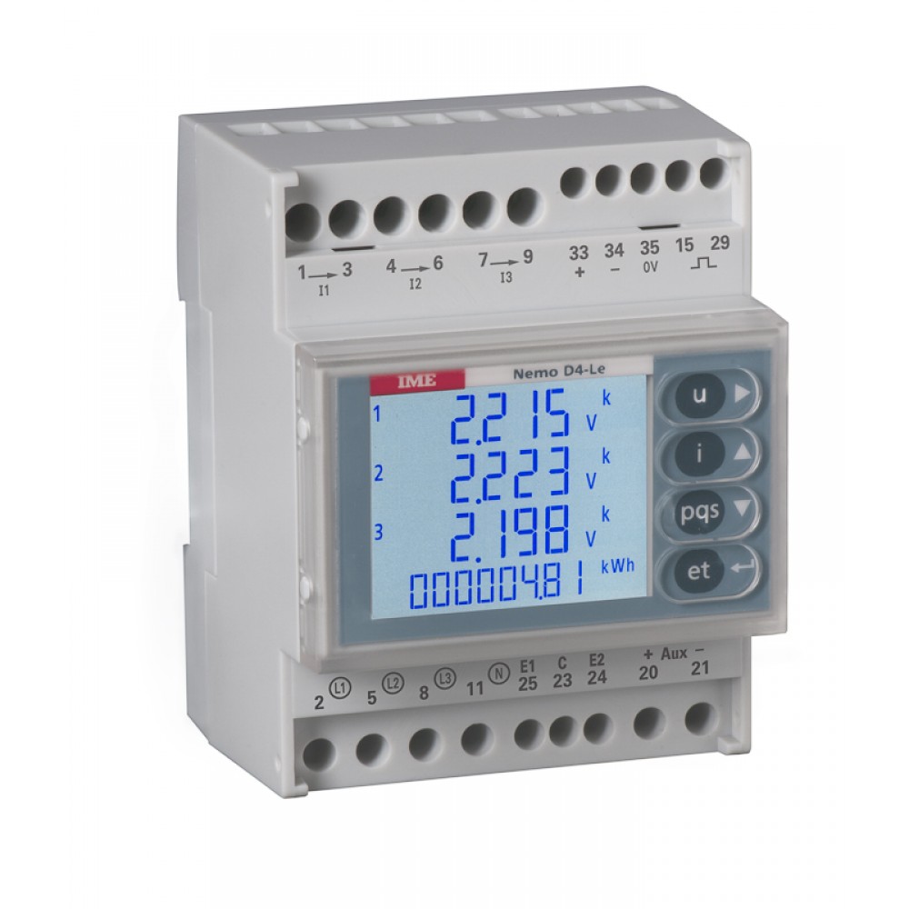 IME Nemo D4-Le Single & Three Phase Network Din Rail Multifunction Energy Meter | Rayleigh ...